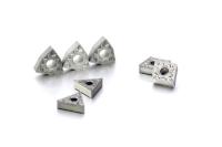 China 40HRC Hardness Metal Ceramic Lathe Inserts Strong Bonding Resistance WNMG0804 for sale