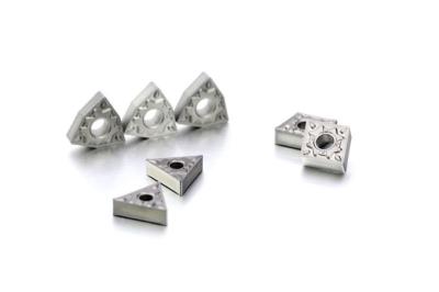China 40HRC Hardness Metal Ceramic Lathe Inserts Strong Bonding Resistance WNMG0804 for sale