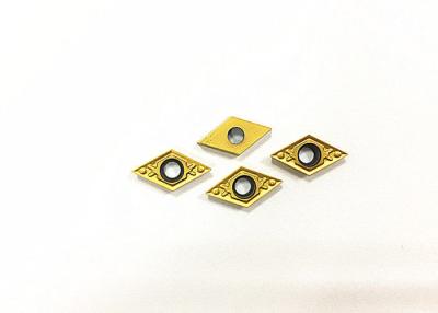 China Cnc Turning Tools Cermet Turning Inserts Golden Color Oxidation Resistance DCMT07 DCMT11 for sale