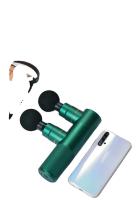 China Double Head Smart Fascia Gun 8 Massage Attachments Mini Fascial Gun for sale