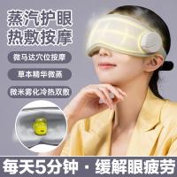 China Rechargeable 1200mAh ABS Heated Eye Massager For Migraines for sale