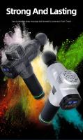 China Silver Cordless Muscle Massager 6Hr Rechargeable Deep Tissue Percussion Massager for sale