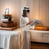 China Scalp Vibration Helmet Massager With 3 Modes For Improved Circulation for sale