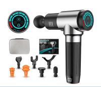 China 6hr Battery Operated Massage Gun Carbon Fiber Percussion Massager for sale