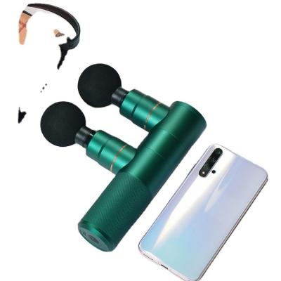 China Mini Fascial Massage Plastic Two Head Fascia Gun with Rechargeable Battery for sale