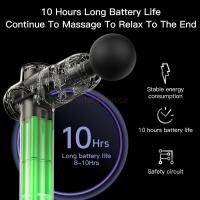 China Professional Powerful Massage Gun with 99-Speed and 8 Massage Heads LCD Touch Fascia Gun for sale