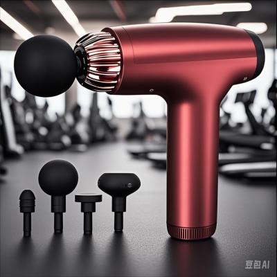 China 5 Interchangeable Heads Deep Tissue Massage Gun and Adjustable Intensity for sale