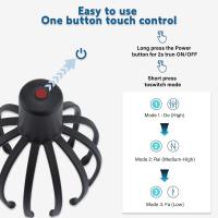China Customized Color Logo Adjustable Strap Octopus Claw Scalp Massager for Head/Scalp for sale