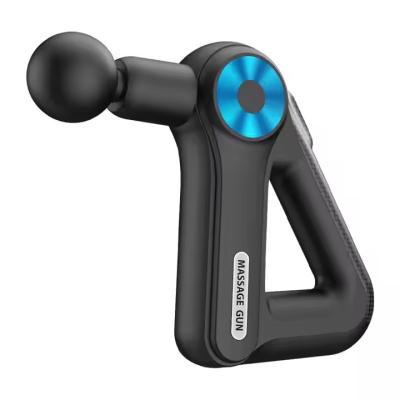 China 9 in 1 Blue Plastic Electric Massage Gun for Deep Tissue Relief of Shoulder Neck Arm Leg and Back Innovative Design for sale