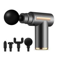 China Mini Pocket Size 4 Heads 6 Speed Massage Gun For Fast And Effective Recovery for sale