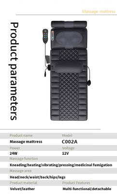 China Adjustable Intensity Levels Massage Modes Foldable Massage Mattress for Personalized Therapy System in Office Auto Shut-Off for sale