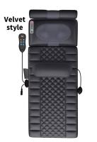 China 10  vibration heads massage mat mattress relax with detachable pillow for sale