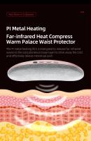 China Pink Menstrual Heating Massage Belt - Digital Display Abdominal Pain Relief Pad for Women for sale