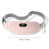 China Women's Menstrual Cramp Relief Belt - Pink Heating & Massage Pad with Digital Display for sale