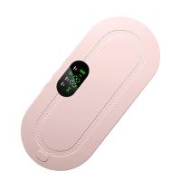 China Women's Menstrual Cramp Relief Belt - Pink Heating & Massage Pad with Digital Display for sale