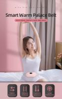 China Women's Menstrual Cramp Relief Belt - Pink Heating & Massage Pad with Digital Display for sale