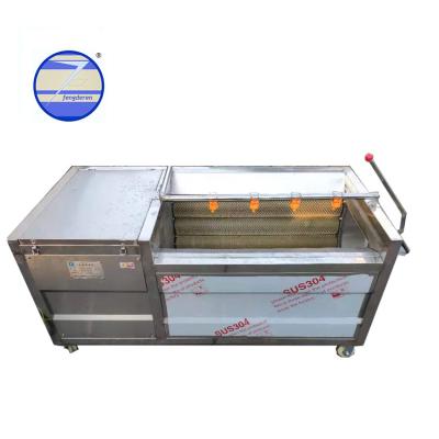 China Industrial Vegetable Fruit Bubble Cleaning Machine 150-1800kg/h Capacity Stainless Steel for sale