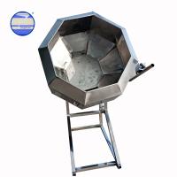 China Octagonal Peanut Coating Seasoning Mixer Machine 10-70kg Batch Electric Pneumatic Manual for sale