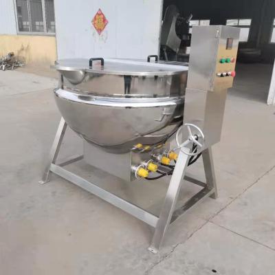 China Stainless Steel Planetary Stirring Tilting Wok 200L Multi-Energy Heating Food Processing Equipment for sale