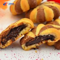 China 2KW 150g Double Color Cookie Machine Industrial Cookie Press With Three Hopper for sale