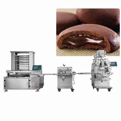 China 4.6kw Stuffed Cookie Auto Encrusting Machine 20-100 Pcs Per Min for sale