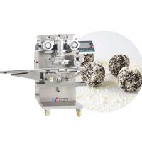 China OEM Protein Ball Rolling Machine Date Ball Encrusting Machinery for sale