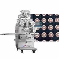 China Automatic Sliced Cookie Encrusting Machine 5kw Small Cookie Making Machine for sale