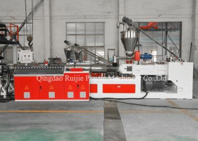 China Durable Parallel SPC Flooring Machine Vinyl Double Screw Five Rollers ​SJSP115 for sale