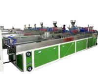 China Automatic Plastic Profile Extrusion Line Wpc External Profile Extrusion Manufacturing Machine for sale