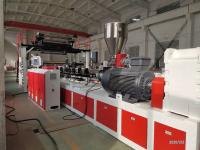 China Vinyl Flooring Double Screw 245KW SPC Flooring Production Line for sale