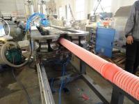 China Double Wall HDPE DWC Corrugated Pipe Production Line for sale