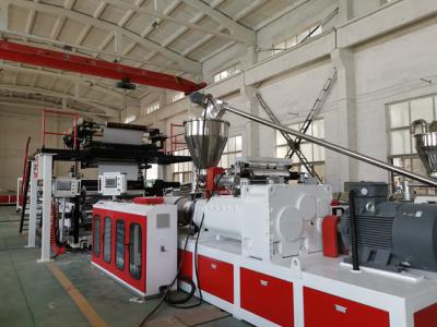 China Recycled Fireproof LVT SPC Floor Tiles Making Machine for sale