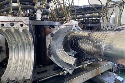 China Diameter 16mm PP PVC Corrugated Pipe Extruder Gear Drive for sale