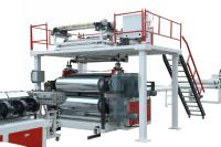 China 1050mm PLC Double Screw SPC Vinyl Plank Making Machine for sale