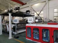 China 1050mm PLC Double Screw SPC Vinyl Plank Making Machine for sale
