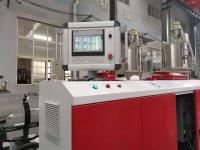 China 1050mm PLC Double Screw SPC Vinyl Plank Making Machine for sale