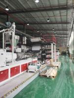 China 380V Double Screw PLC SPC PVC Floor Tile Machine for sale