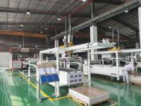 China 380V Double Screw PLC SPC PVC Floor Tile Machine for sale