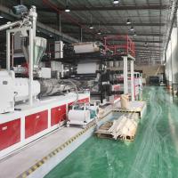 China Double Screw Pvc Vinyl Spc Floor Panel Making Machine for sale
