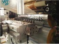 China PLC Extruded Vinyl SPC Flooring Production Line for sale
