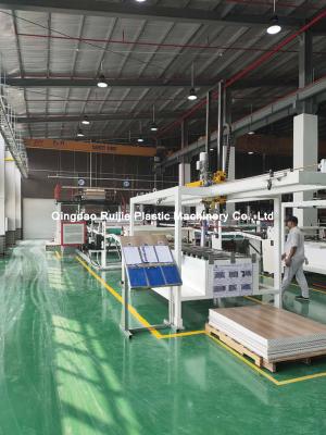 China Extruded Vinyl Plank Rigid LVT Floor Making Machine for sale