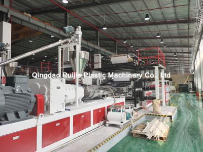 China 1T/H Glue Free Laminated Emboss Spc Flooring Machine for sale