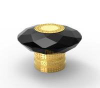 China Hanging Plating Zinc Alloy Zamak Perfume Caps For Eco Friendly Packaging for sale