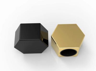 China Hexagonal Zinc Alloy Perfume Bottle Cap High Aesthetics Eco Friendly for sale