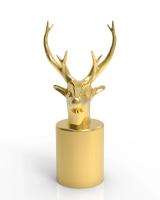 China Modern And Simple Design Elk Head Perfume Bottle Cap All Color Accepted for sale