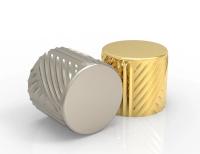 China Polished Or Deburring Cylindrical Perfume Bottle Cap Custom Logo OEM for sale