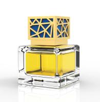 China OEM ODM Luxury Square Zinc Alloy Perfume Bottle Cap 15mm Neck Electroplating for sale