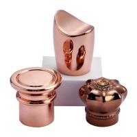China Custom Zamac Perfume Cap for 15mm Neck Bottle Luxury Glass Perfume Bottle Cover for sale