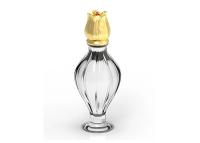 China Zamac Metal Perfume Bottle Cap 15mm Creative Flower Design Luxury Universal for FEA Glass Bottles for sale
