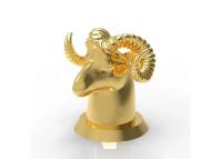 China Luxury Zamac Perfume Bottle Cap 15mm Gold Zinc Alloy with Custom Logo for FEA 15 Bottles for sale